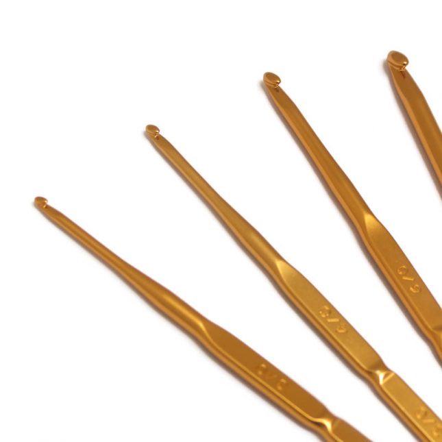 Jarum Rajut Tulip Gold Double Pointed Aluminium - Maya Crafts