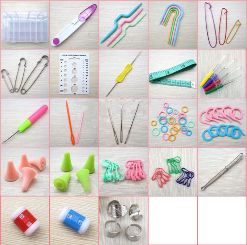 Paket Aksesoris Alat Rajut Lengkap - Maya Crafts