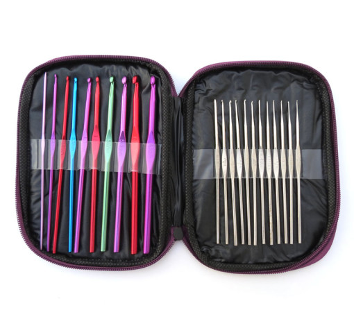 Jarum Rajut Aluminium 22 pcs Dompet - Maya Crafts