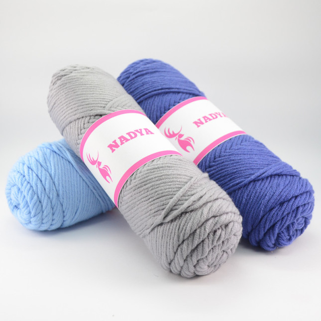 Benang Rajut Rainbow Polos - Maya Crafts