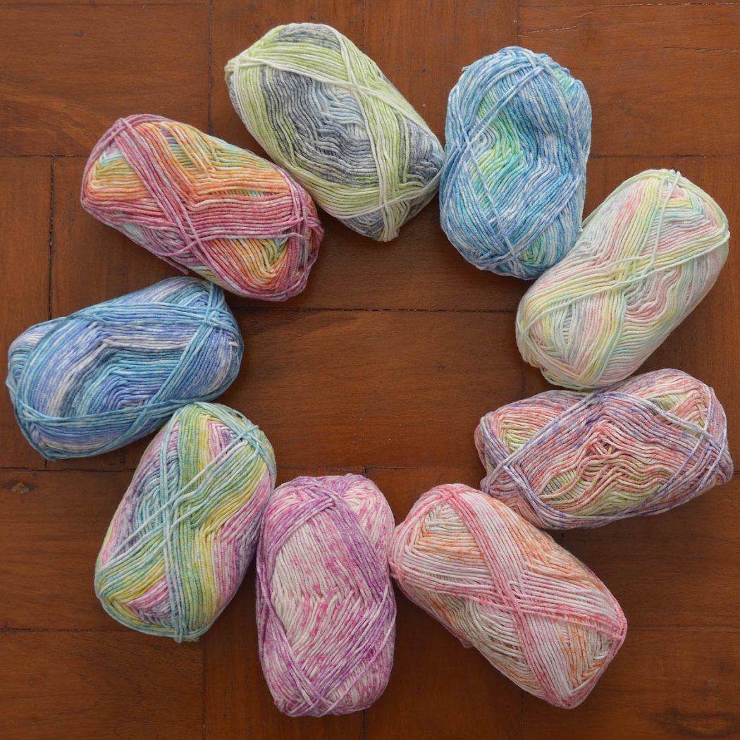 Benang Rajut Milk Cotton Sembur Flora - Maya Crafts