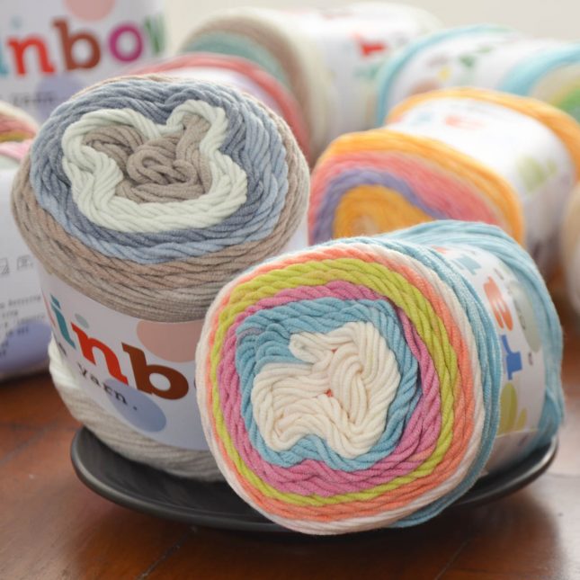 Benang Rajut Rainbow Cake Yarn - Maya Crafts