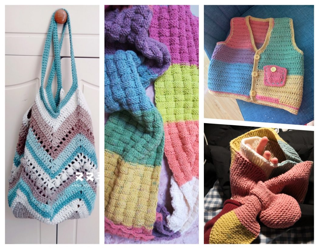 Benang Rajut Rainbow Cake Yarn - Maya Crafts